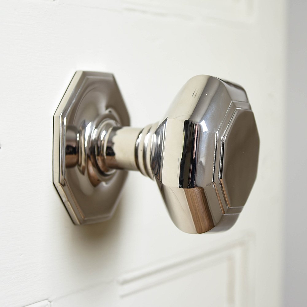 Front Door Pulls | Large Centre Door Knob | Nickel Door Pulls