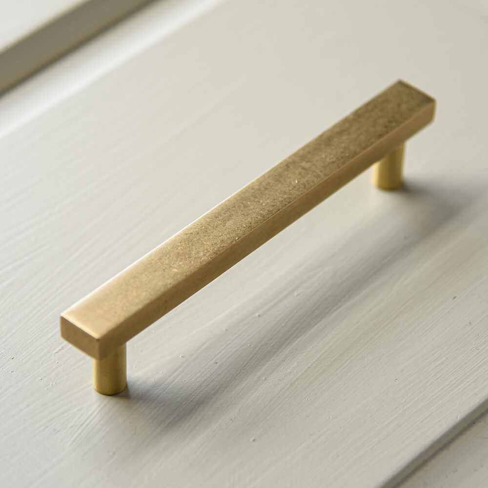 Cabinet handles - Antique brass drawer pull - Brass pull handle