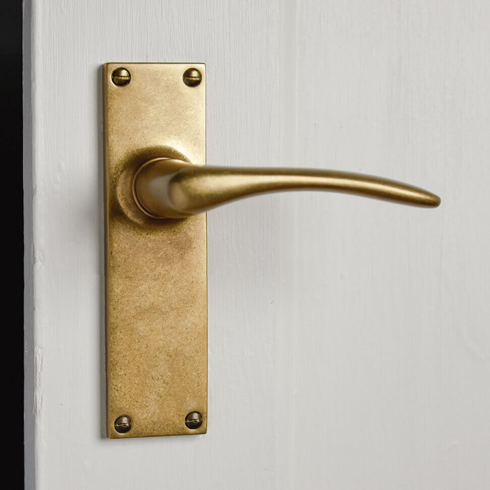 Brass door handles - Lever handles - Antique brass door handles