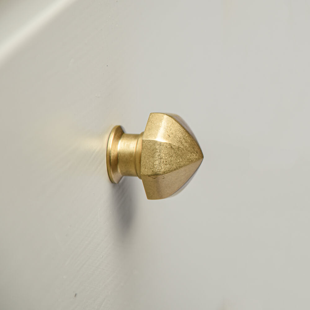 Drawer knob - Brass cupboard knob - Brass cabinet hardware