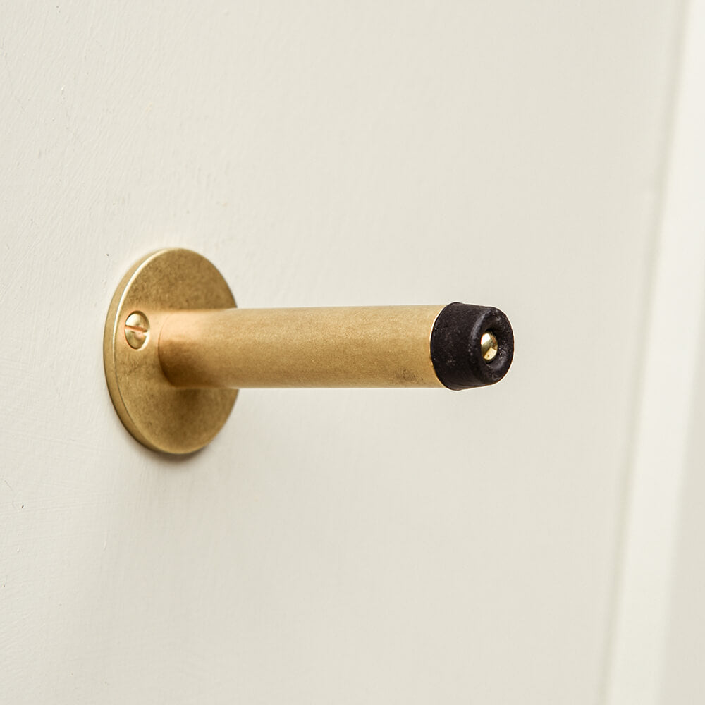 Wall door stop - Antique brass door stop - Skirting door stop
