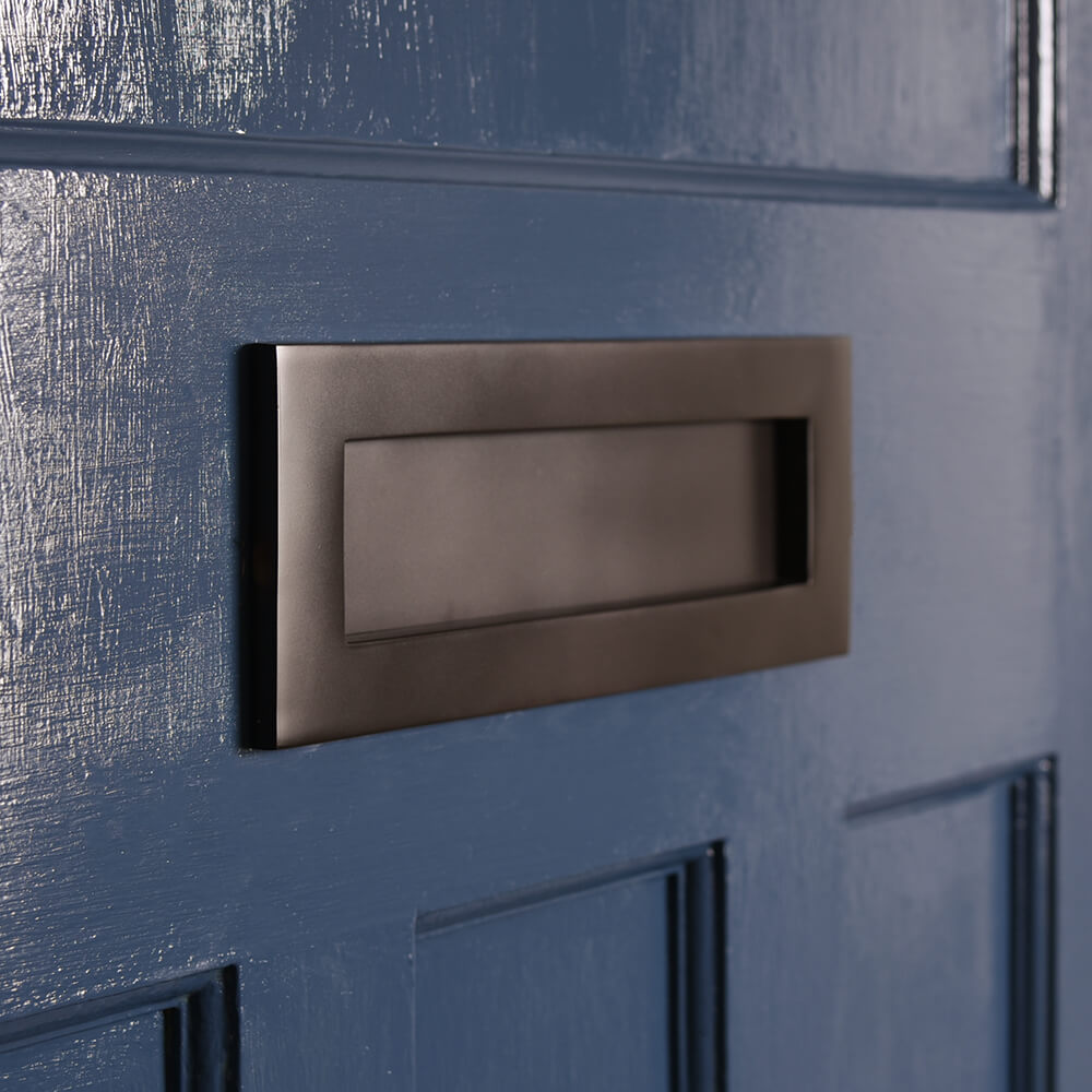 Letterplate - Front door letter plate - Black letter box