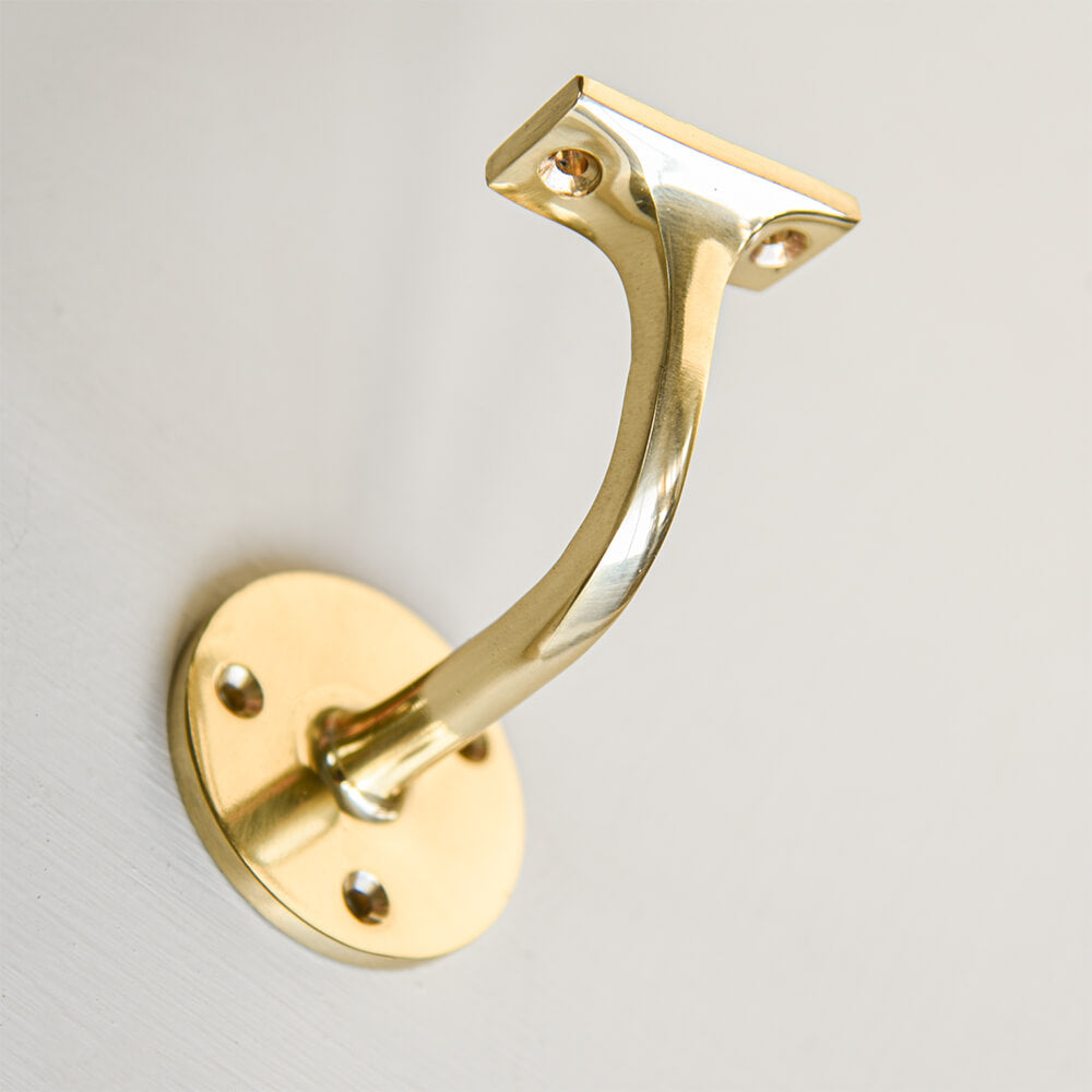 Brass Hand Rail Bracket - Bannister bracket - Hand Rail Bracket