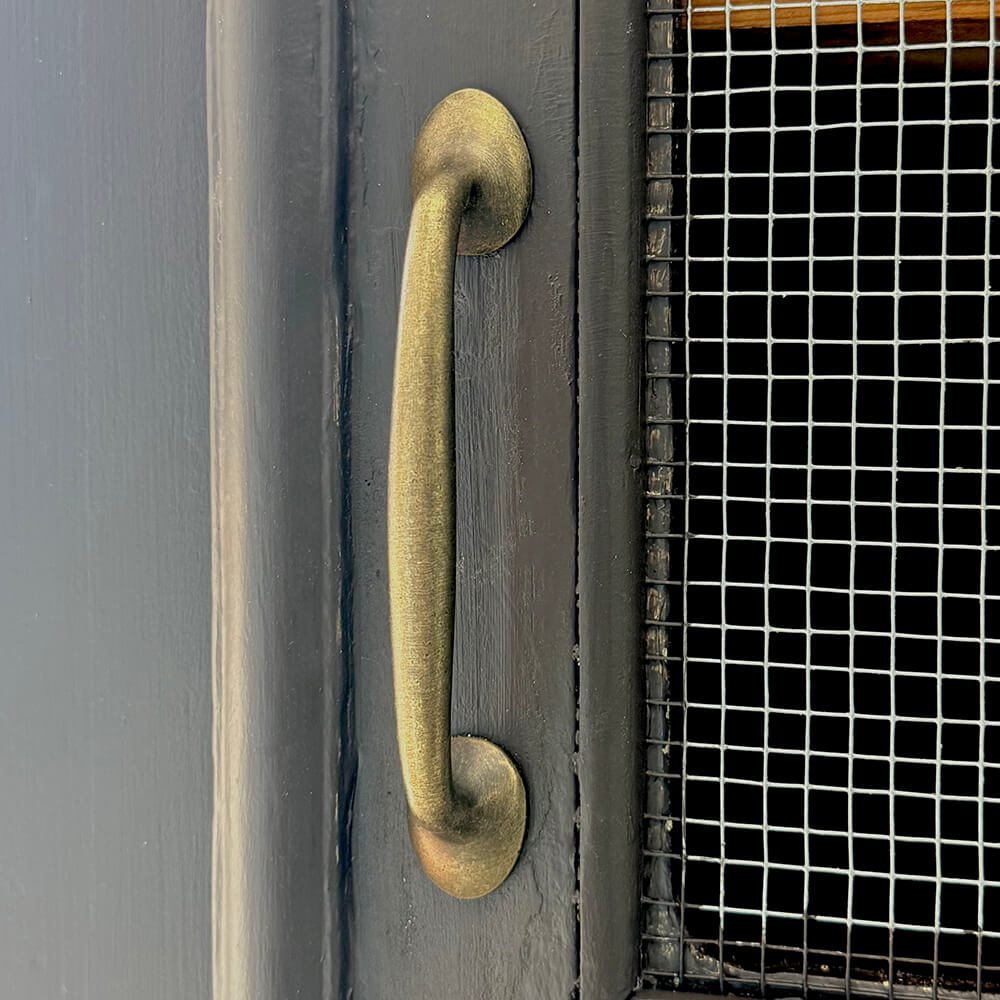 Aged brass drawer handle | Curved pull handle