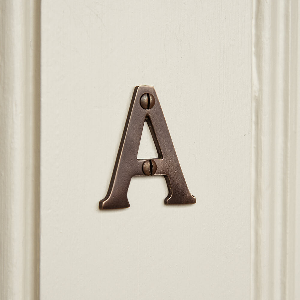 Door letters - Front door letters - Brass house letters