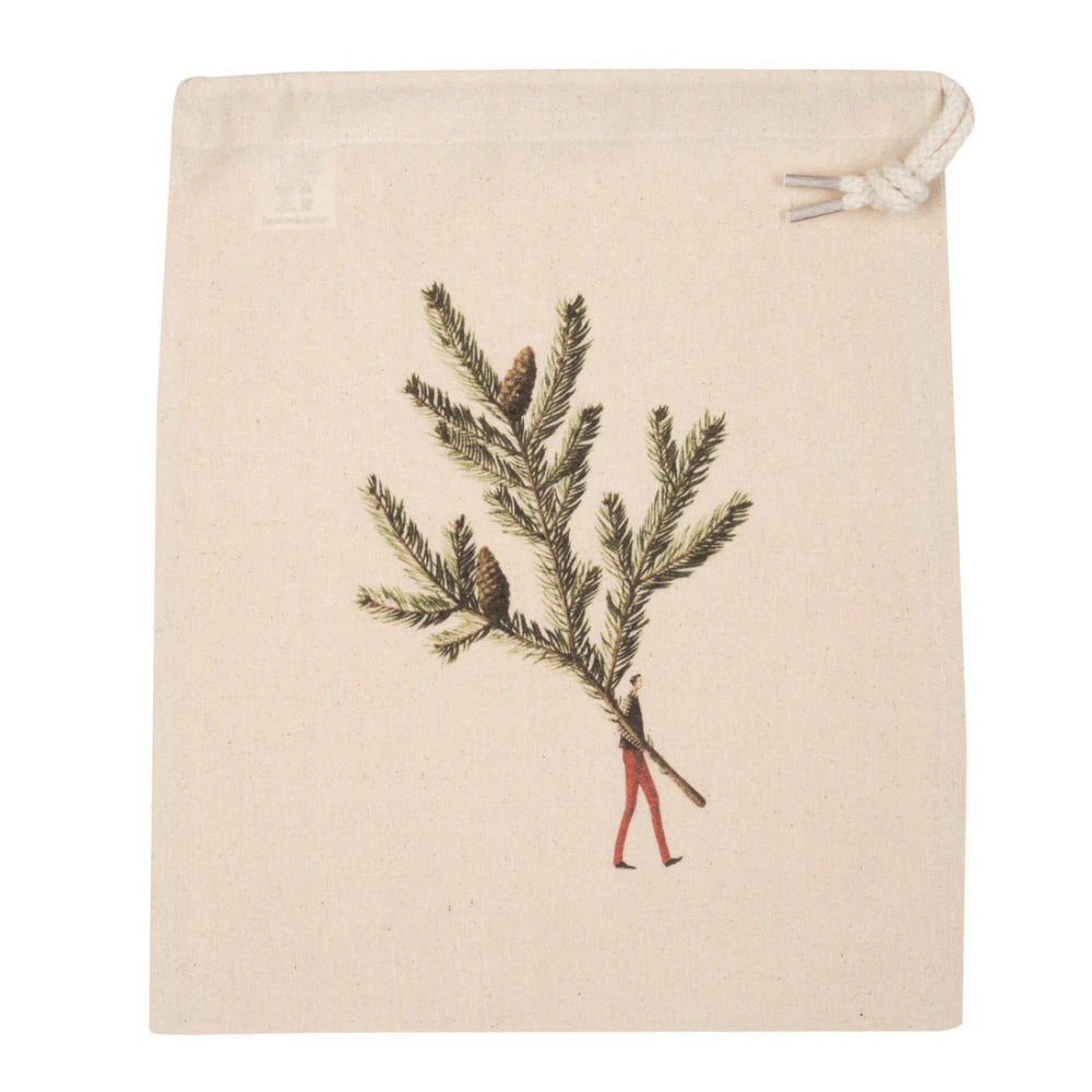 Spruce Drawstring Gift Bag - Small