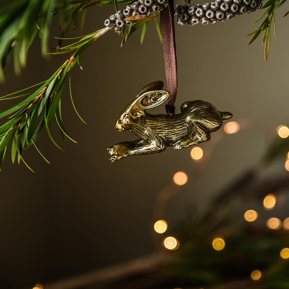 Hanging christmas decoration - Hare christmas ornament