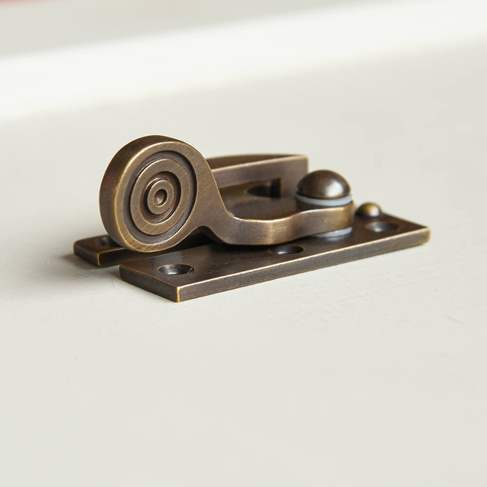 Window fastener - Sash fastener - Brass sash fastener