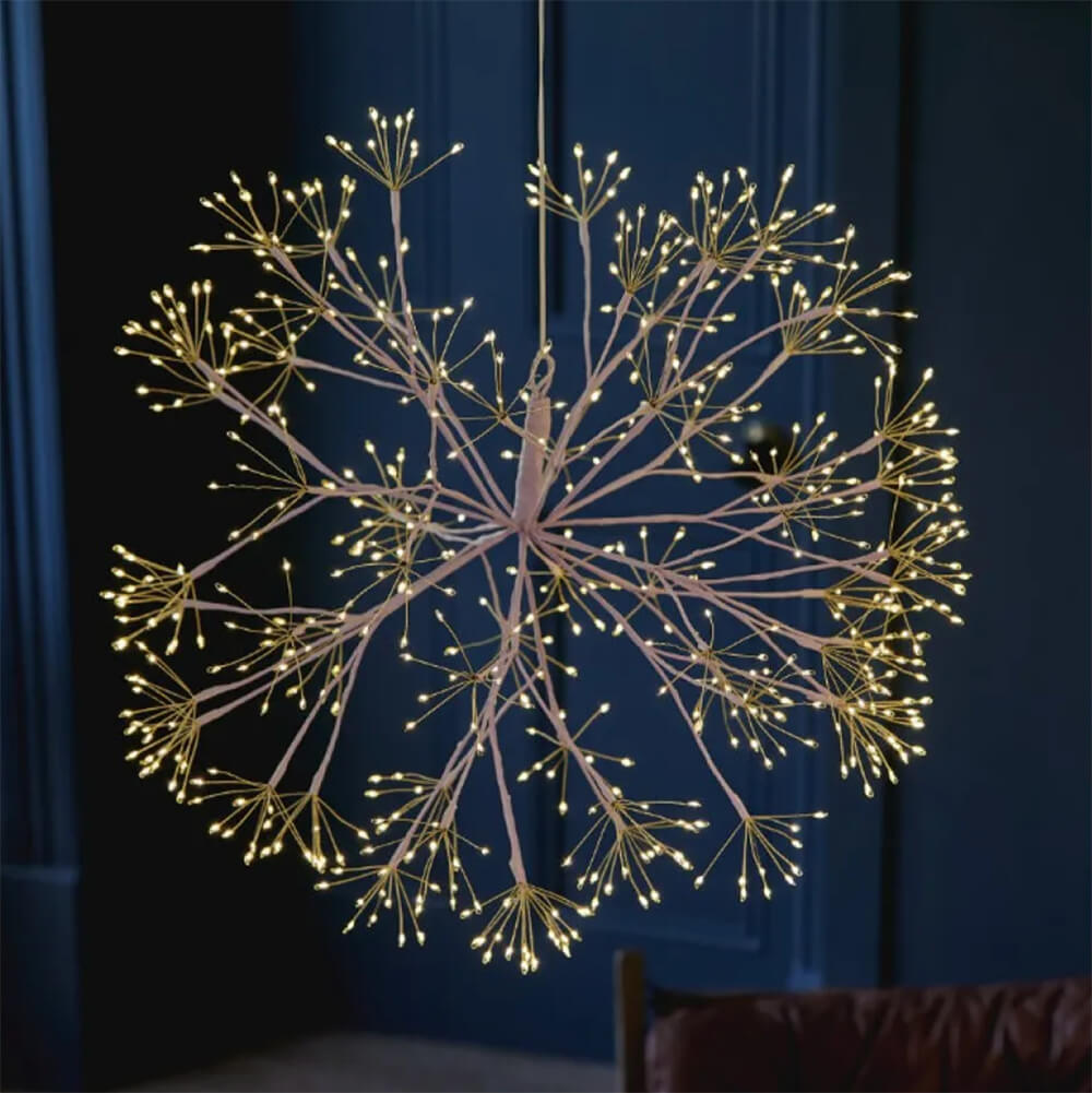 Hanging LED Light - Hanging Dandelion Light - Hanging Plug In Light