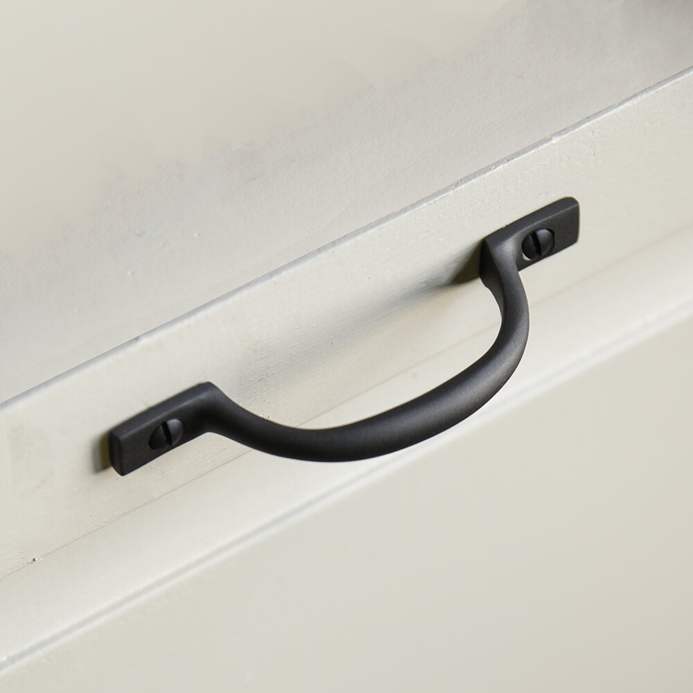Black cupboard handle - Sash window handle - Black drawer pull