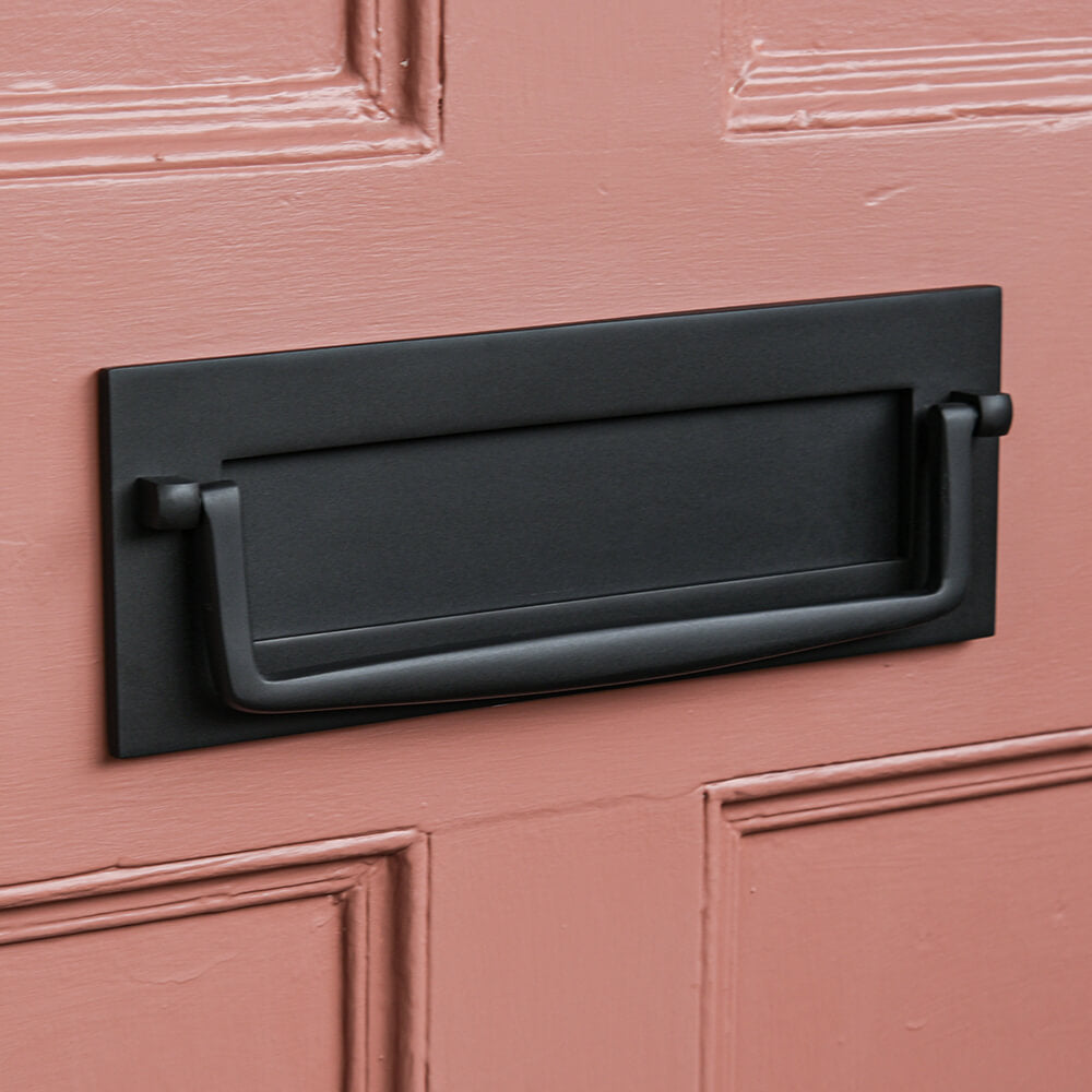 Letter plate - Front door letter box - Black letter box