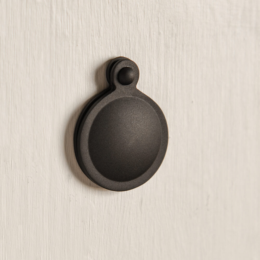 Black escutcheon - Black keyhole cover - Keyhole cover plate
