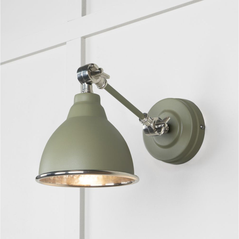 Indoor wall light - Coloured wall light - Nickel wall sconce