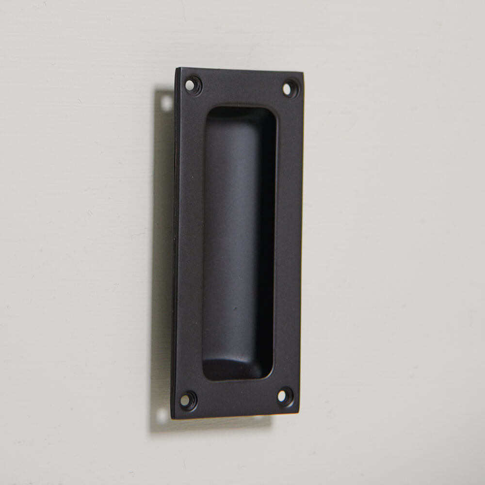 Recessed door handle - Black flush door handle - Inset handle