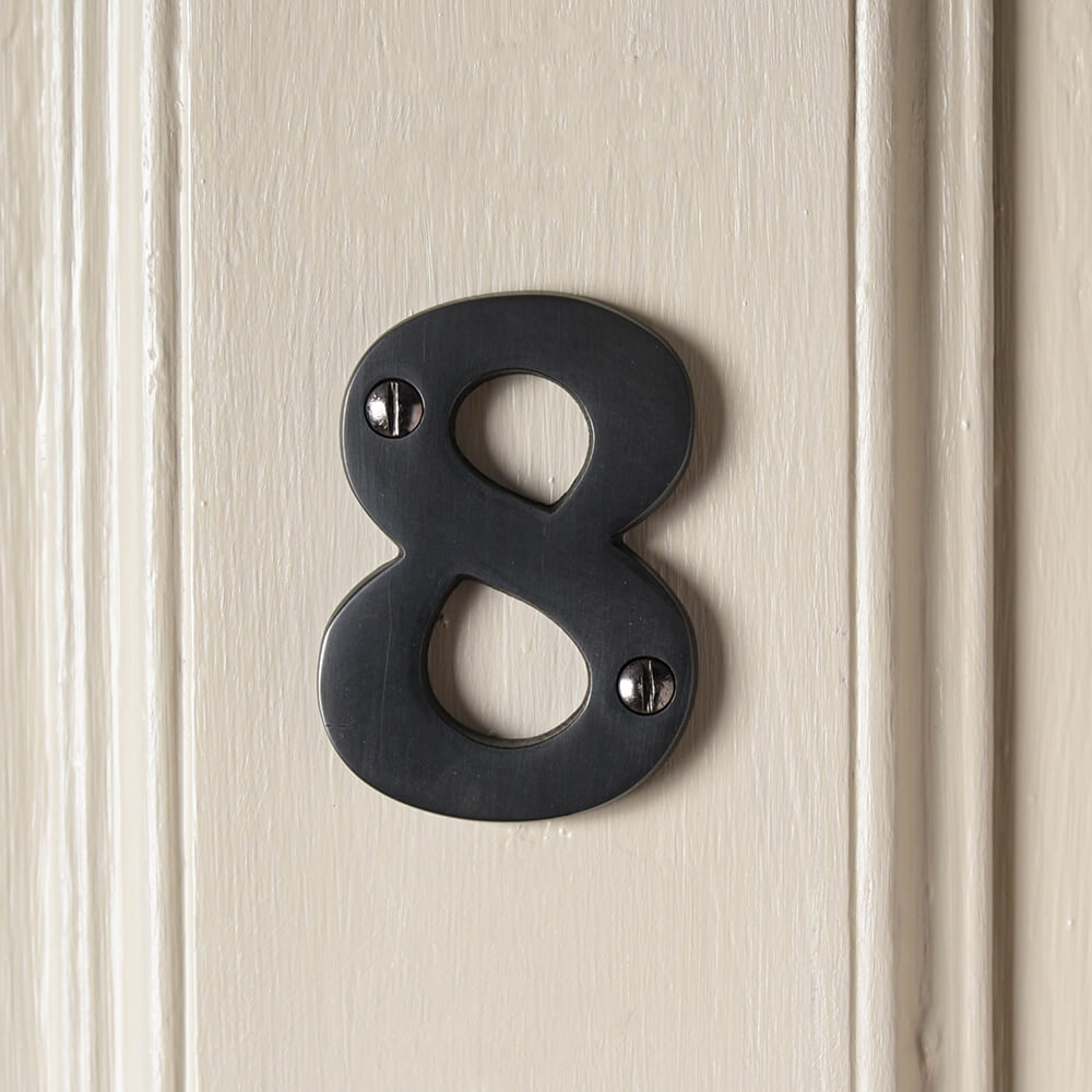 Door numbers - Aged bronze house numbers - Single house numbers