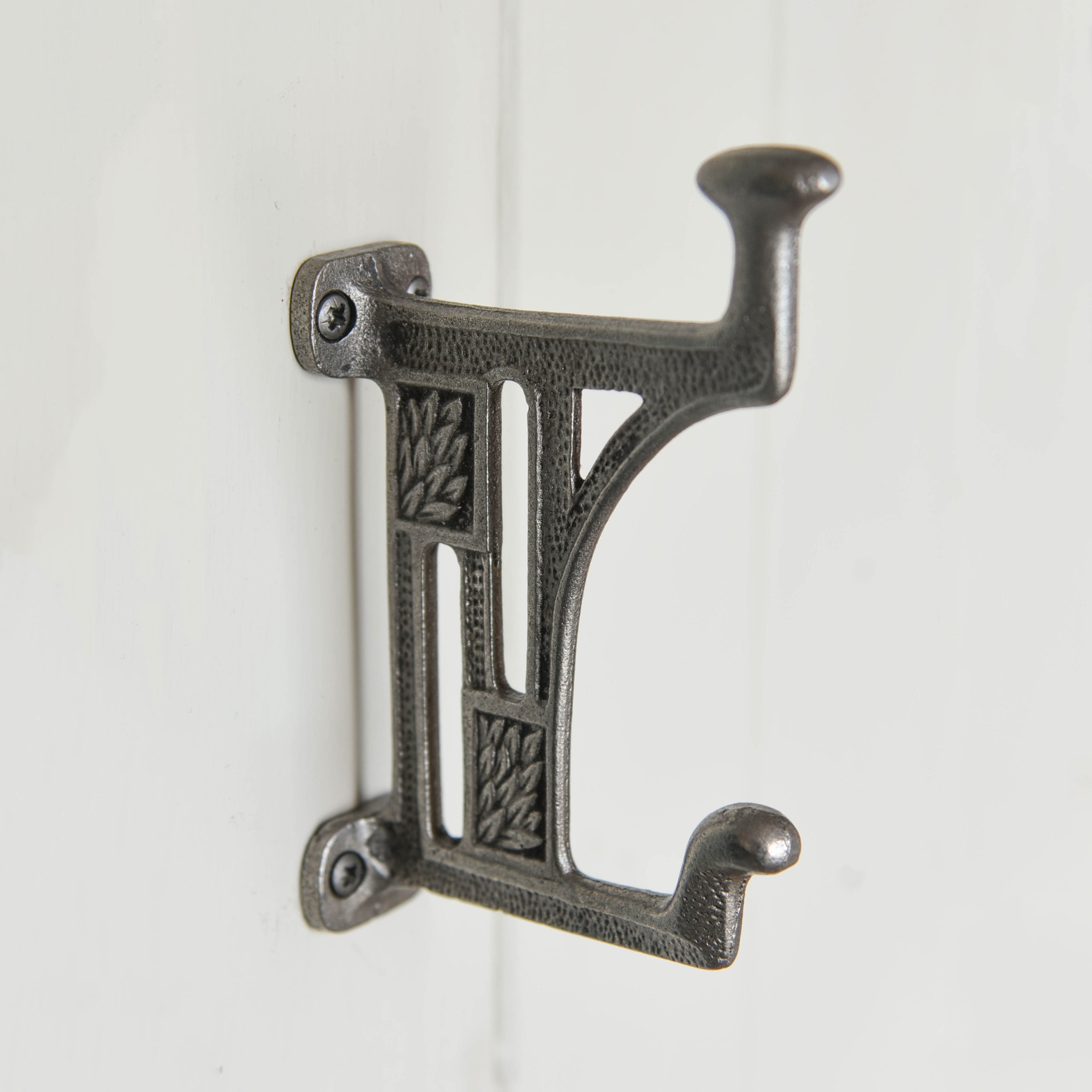 Double coat hook | Cast iron coat hook | Hat & coat hook
