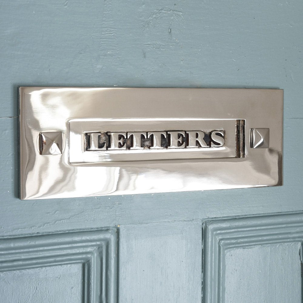 Letter Box | Nickel letter plate | Traditional Letterbox