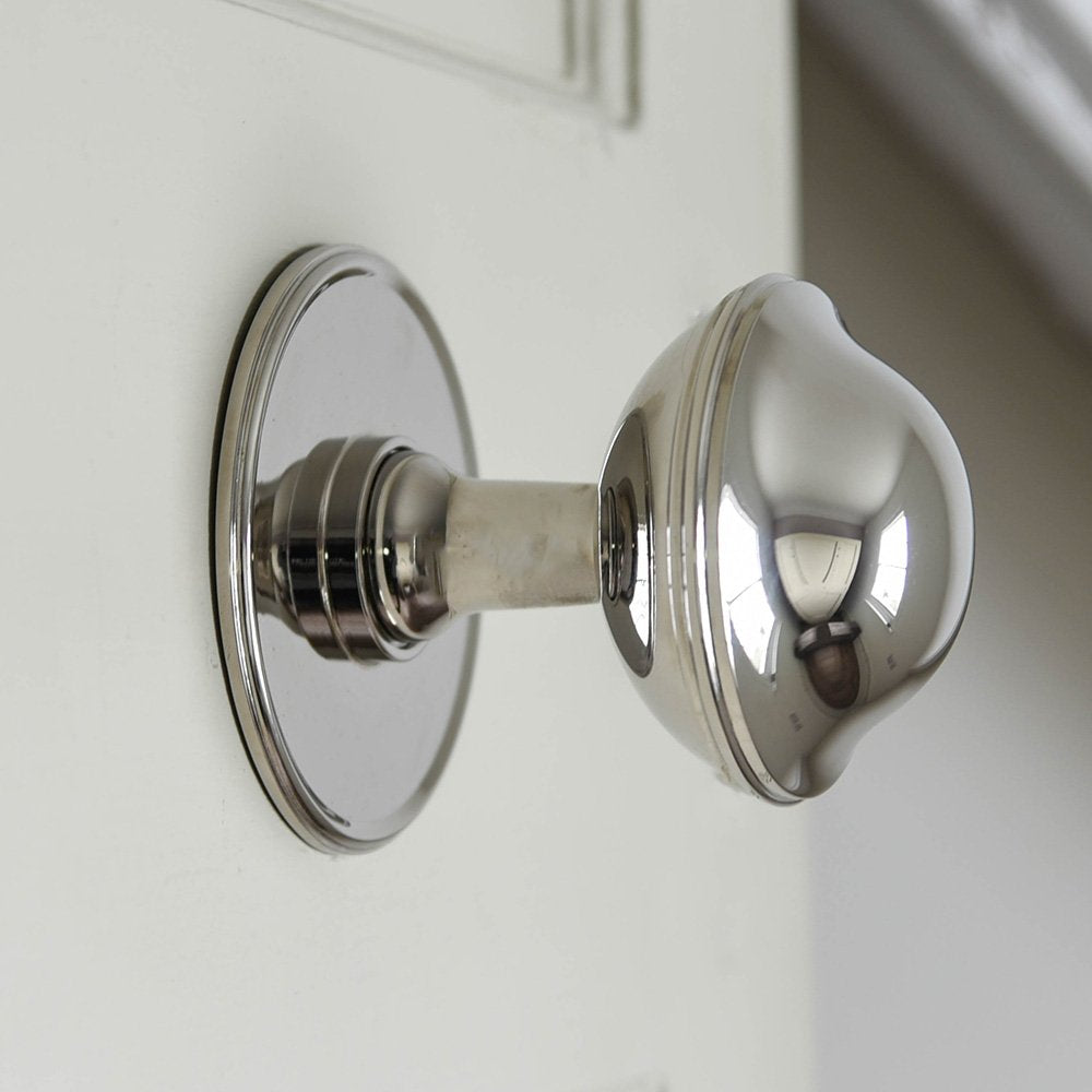 Door pull - Centre door knob - Nickel door pull