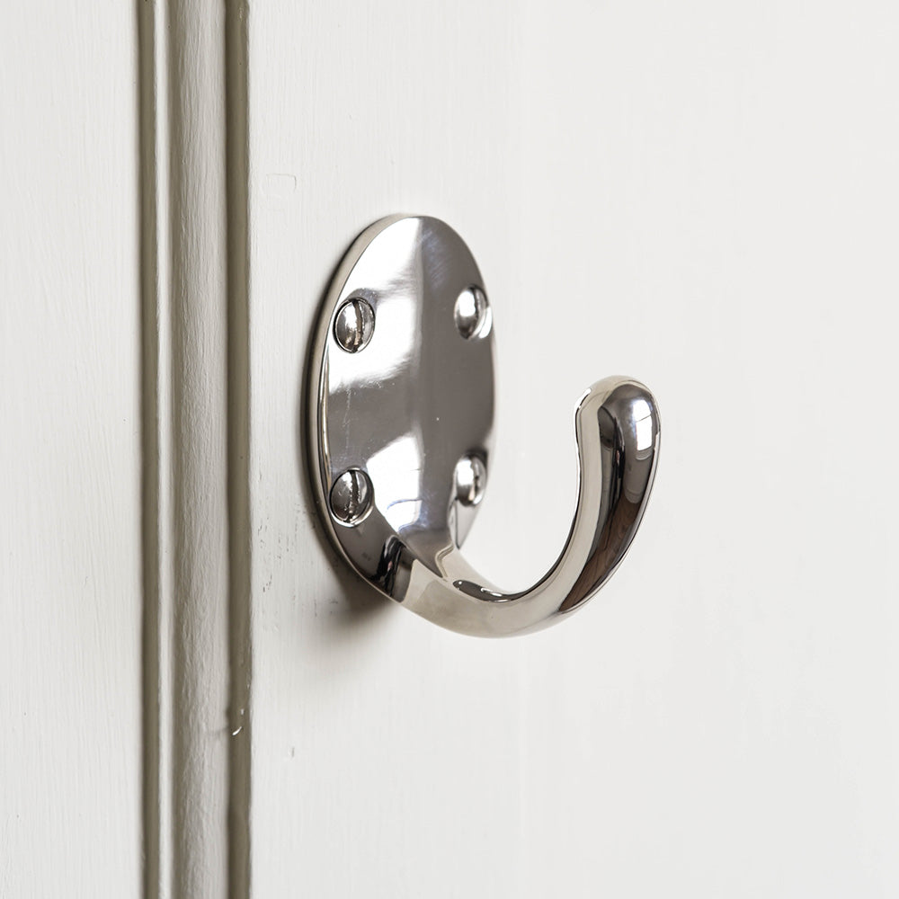 Clothes hook | Nickel coat hook | Wardrobe hook