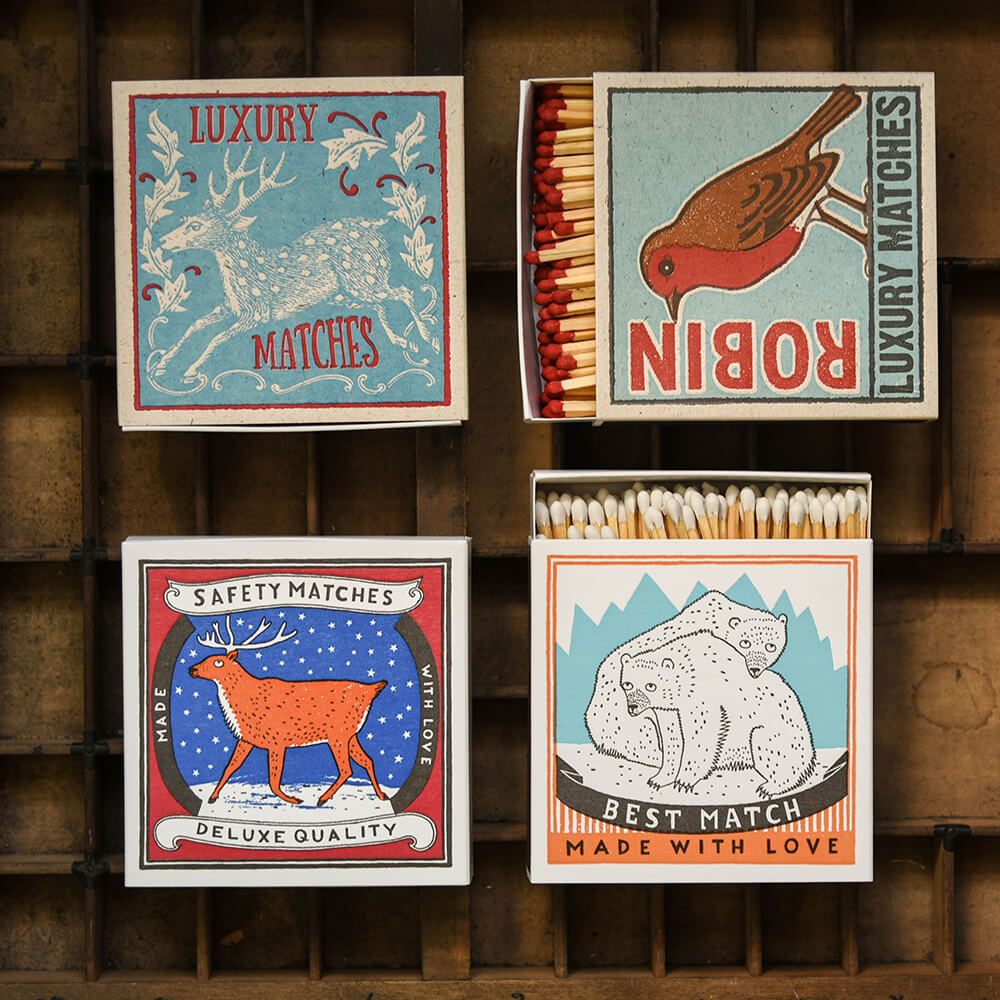 Long matches - Decorative matchboxes - Animal matches