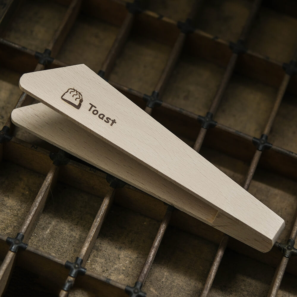 Wooden toast tongs - Wooden toaster tweezers