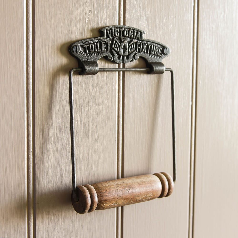 Cast iron toilet roll holder - Vintage toilet paper holder