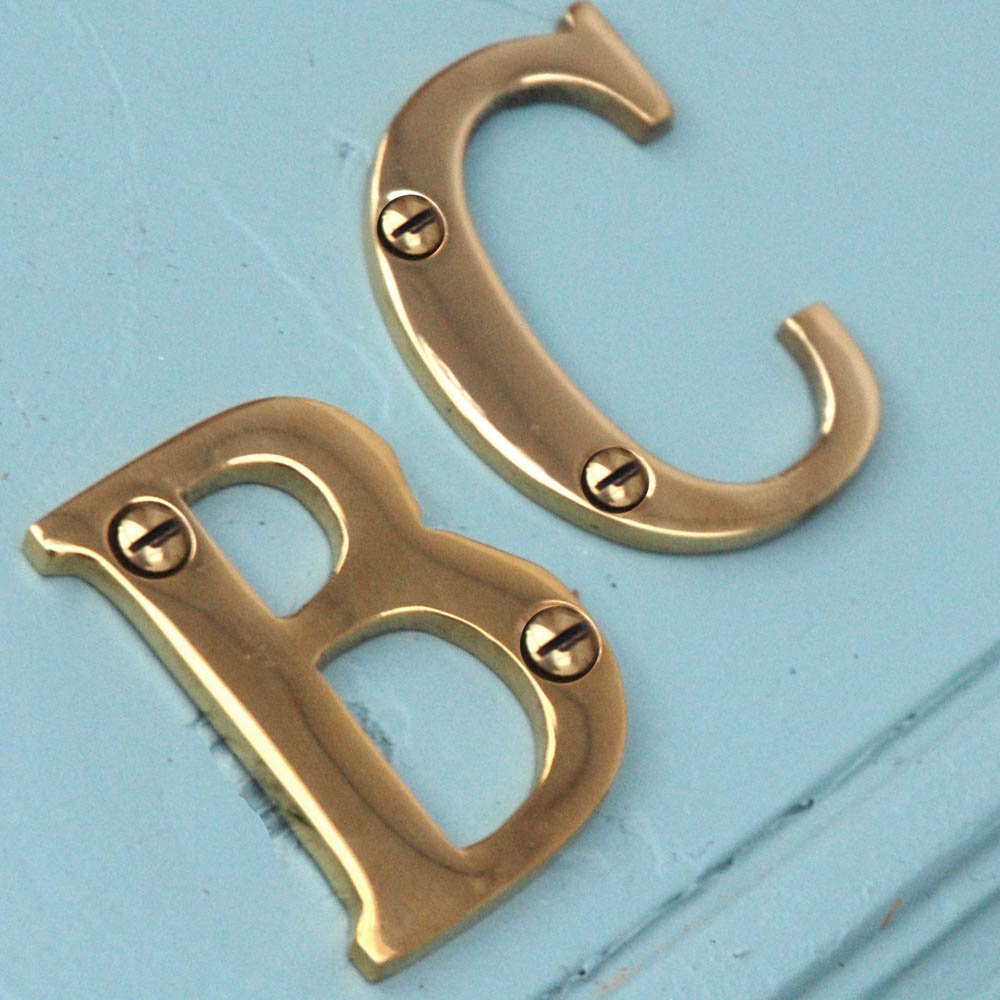 Door letters - House name letters - Brass numbers and letters