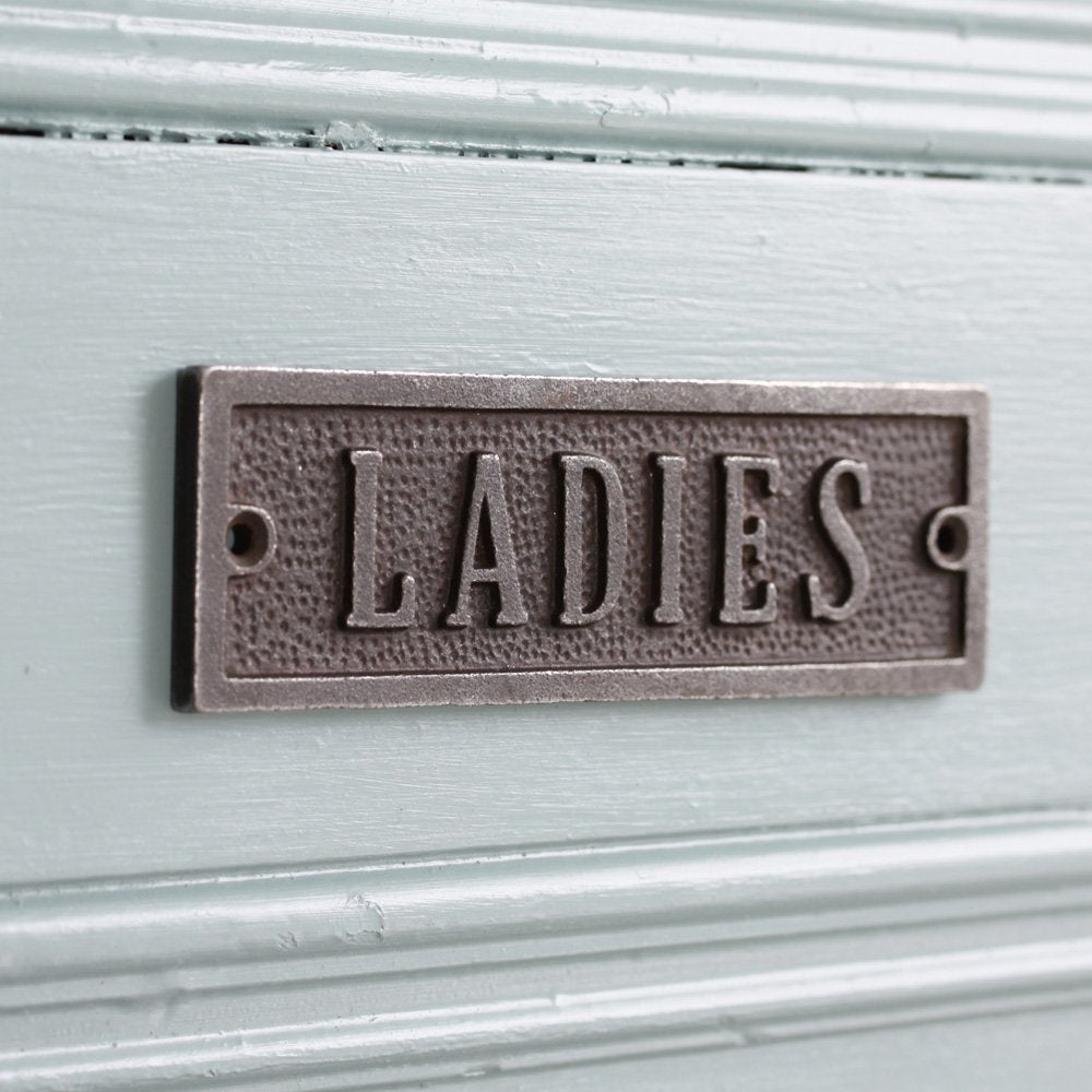 Bathroom Plaques | Ladies Toilet Sign | Cast Iron Signs