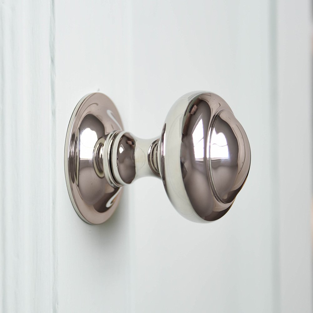 Door pull - Centre door knob - Nickel door pull