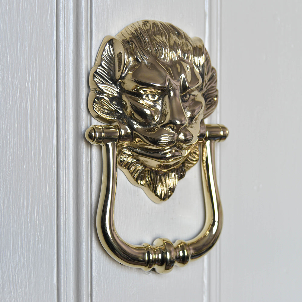 Door knocker - Brass door knocker - Lion door knocker