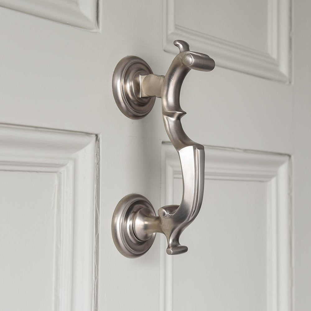 Doctors door knocker - Brushed nickel door knocker
