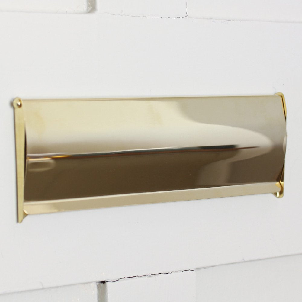 Letter box cover - Door letterbox cover - Brass letter tidy