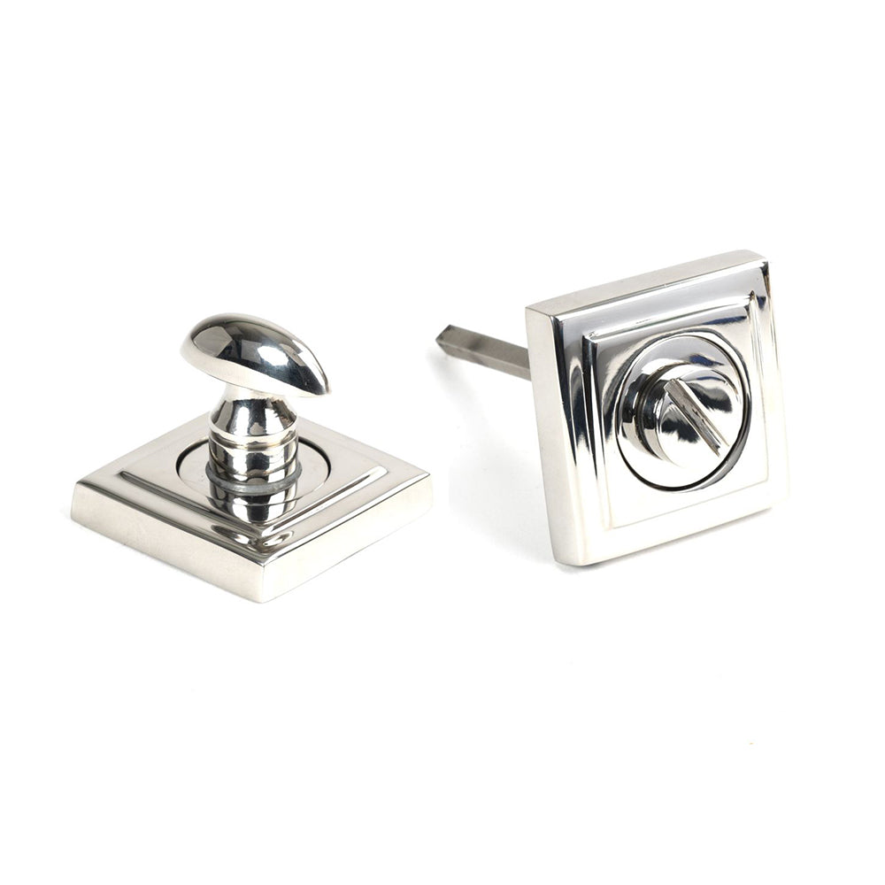 Thumbturn lock - Polished stainless steel - Bathroom thumbturn