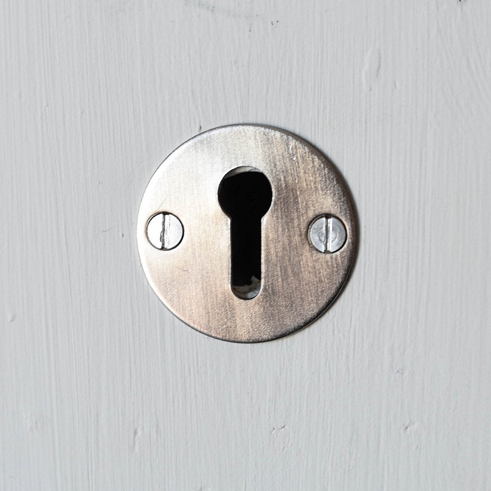 Door escutcheon - Keyhole protector - Nickel escutcheon