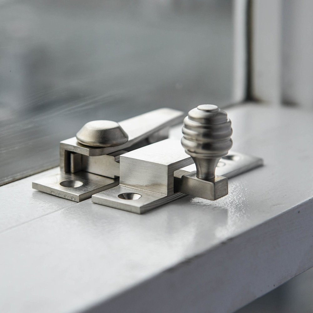 Sash window fastener - Sash window fittings - Brushed nickel
