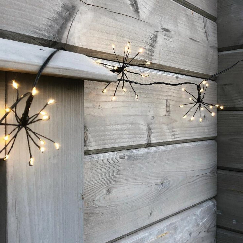 String fairy lights - Black fairy lights - Starburst fairy lights