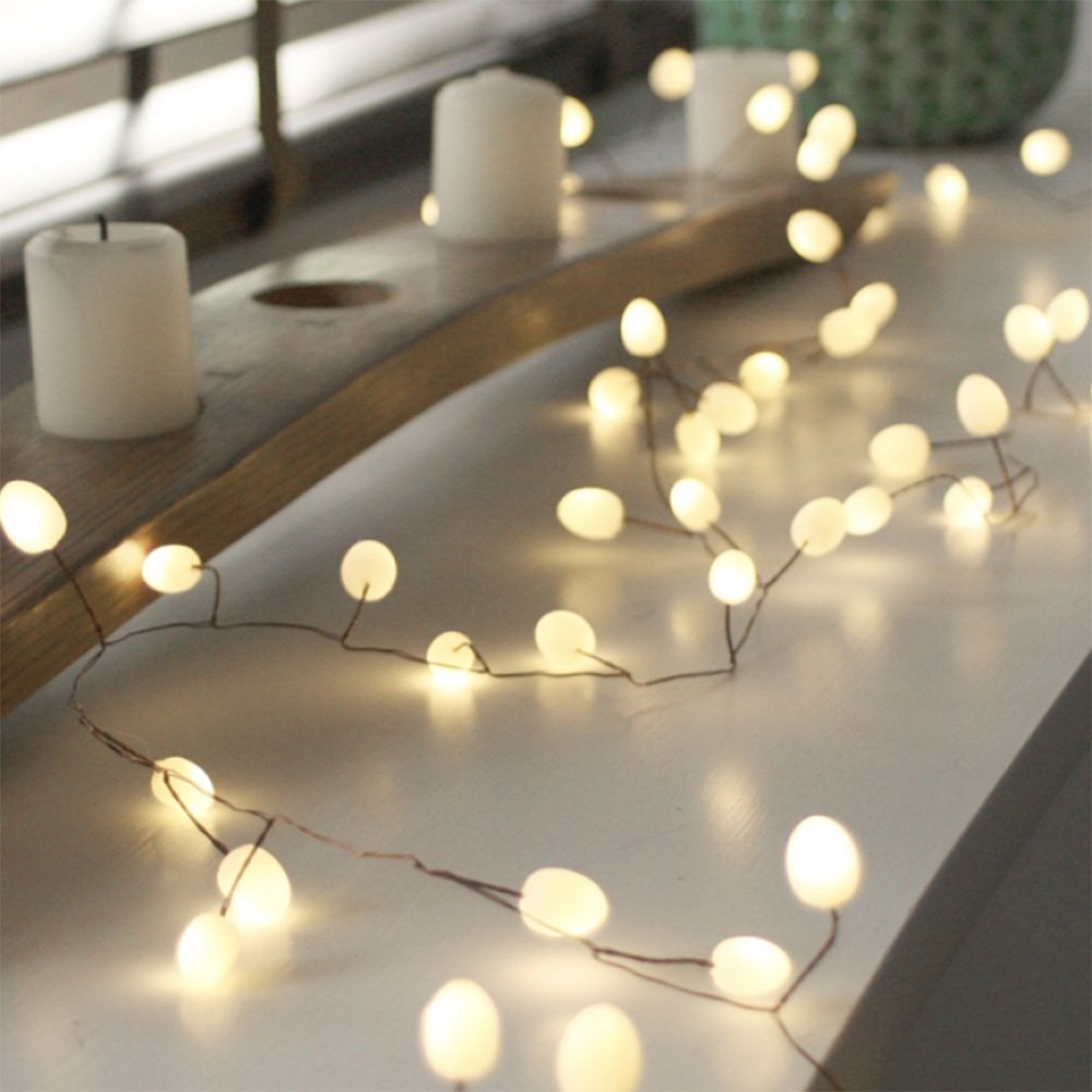 LED string lights - Warm white fairy lights - Teardrop lights